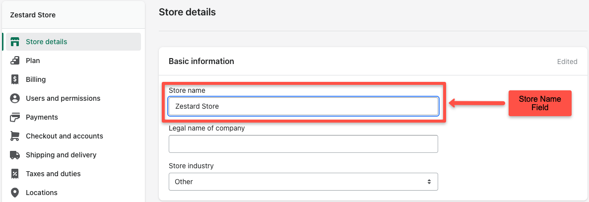 How to Change Shopify Store Name